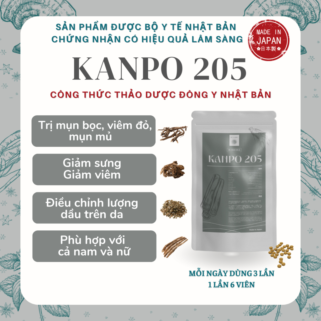 KANPO 205 -Thanh lọc cơ thể, trị nóng trong, giảm mụn sưng viêm - MORI ...